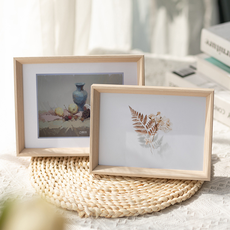 [SG Stock]Simple classic Wooden photo frame 3R/4R/5R/8R/A4 For Table ...