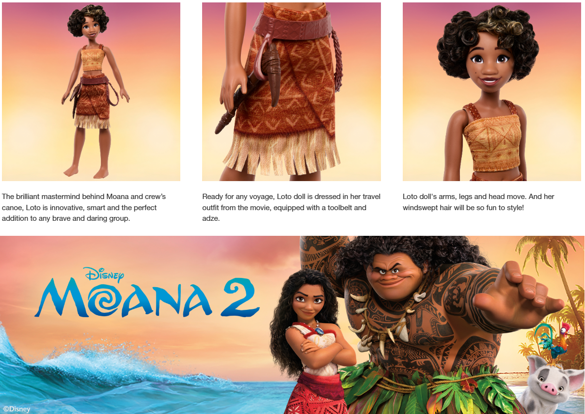 Disney Moana 2 Loto Fashion Doll With 2 Accessories & Removable Outfit ...