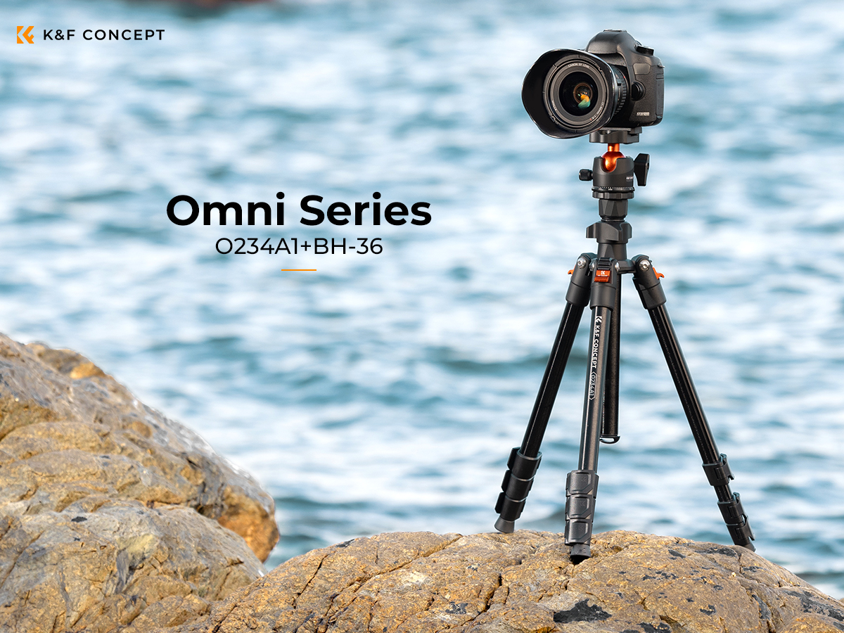 K&F CONCEPT Omini Carbon fiber/Alloy Tripod - Lightweight Portable ...