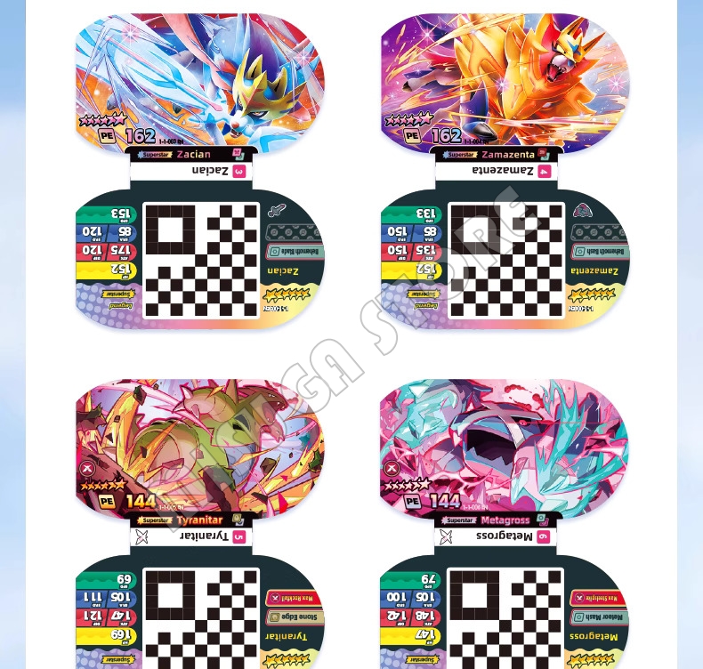 Pokemon Mezastar 100% Scannable 6-Star Stickers for Meza Tags | Shopee ...