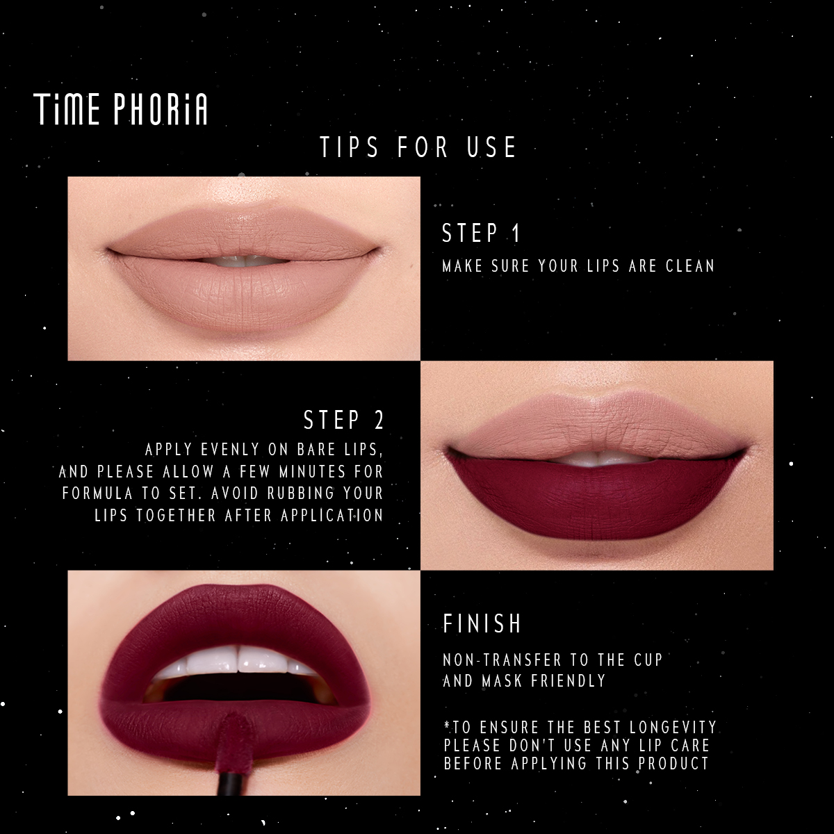 TIME PHORIA - Eternal Lip Matte Liptint Lipstick Waterproof Long Lasting Lip Gloss Lip Tint Lip ...