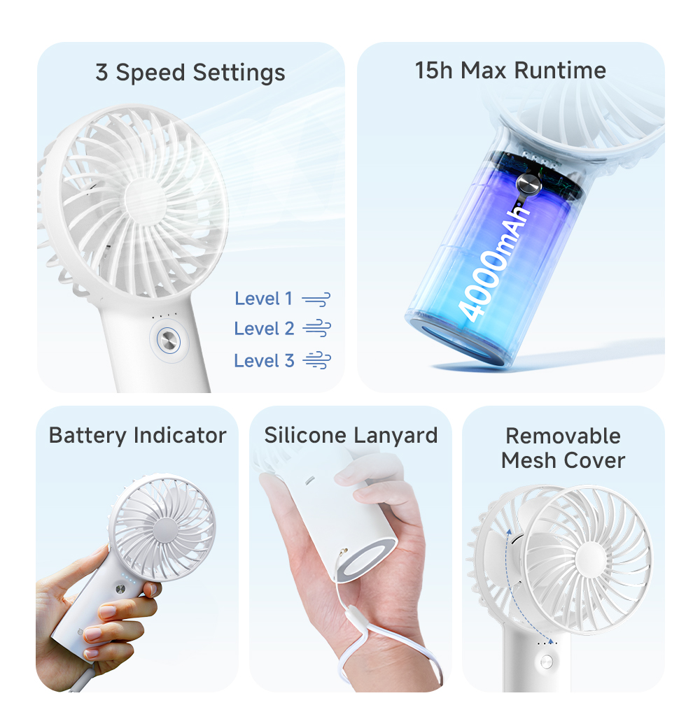 Simplus Portable Fan | Small Fan | Mini Fan | Handheld Mini Electric ...