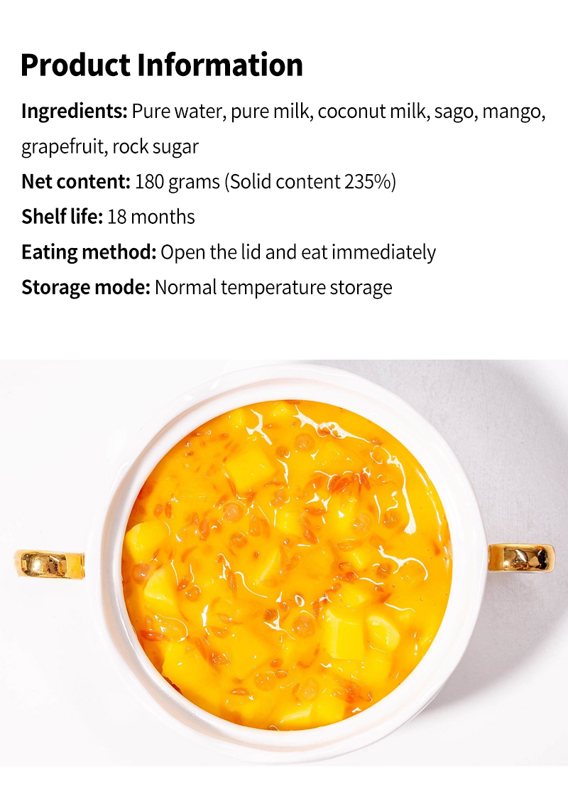 Mango Sago Gift Box Instant Hong Kong desserts Healthy Mango Dessert ...