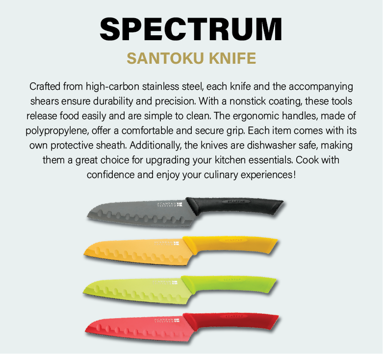 SCANPAN Spectrum 14cm Santoku Knife (4 Colours) | Shopee Singapore