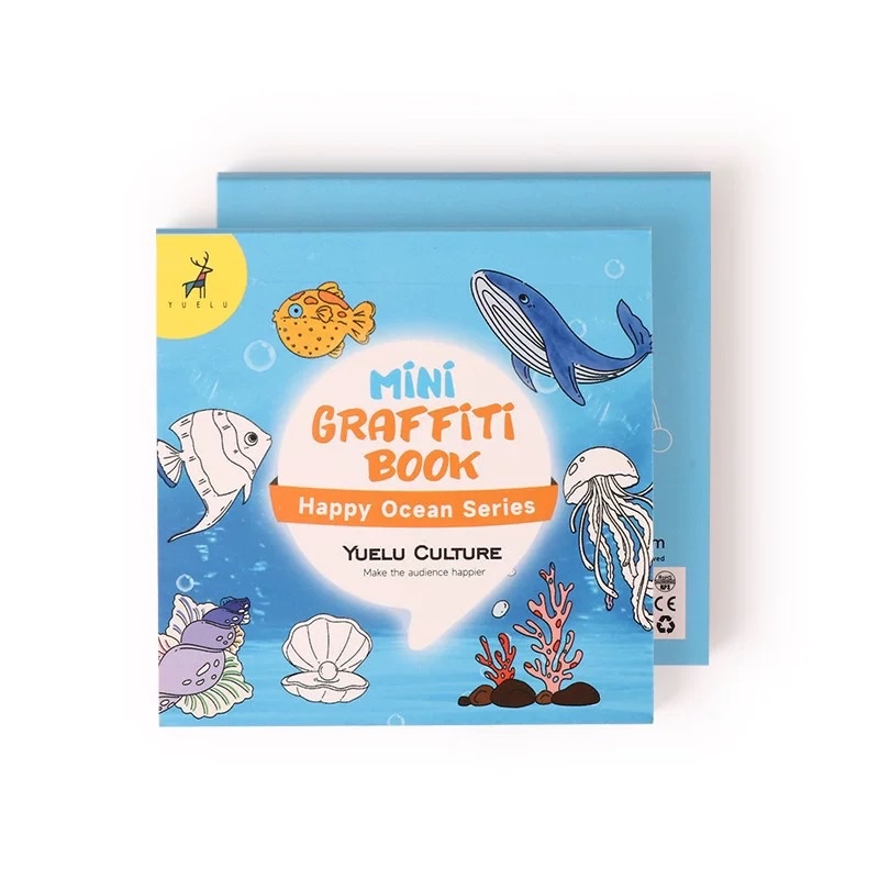 Children's portable cartoon graffiti book 50 sticky notes color ...