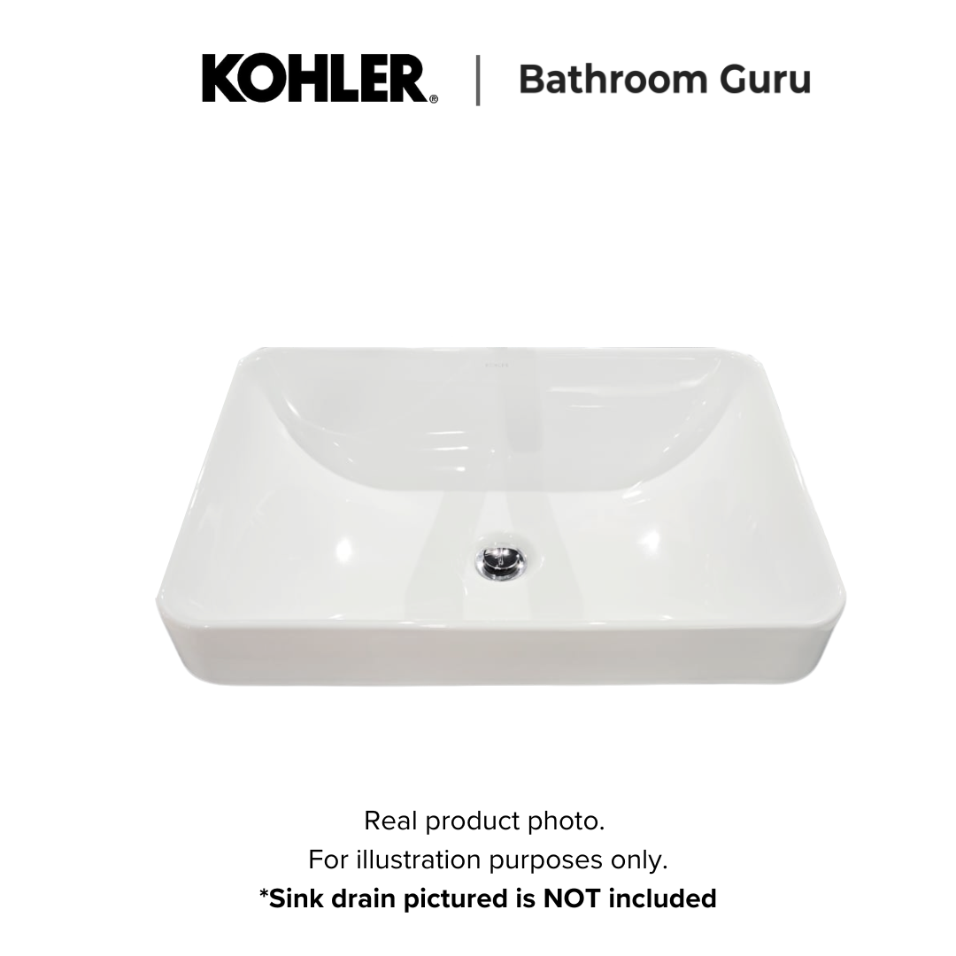 Kohler FOREFRONT Brink Countertop Basin - K-26269T-0 | Shopee Singapore