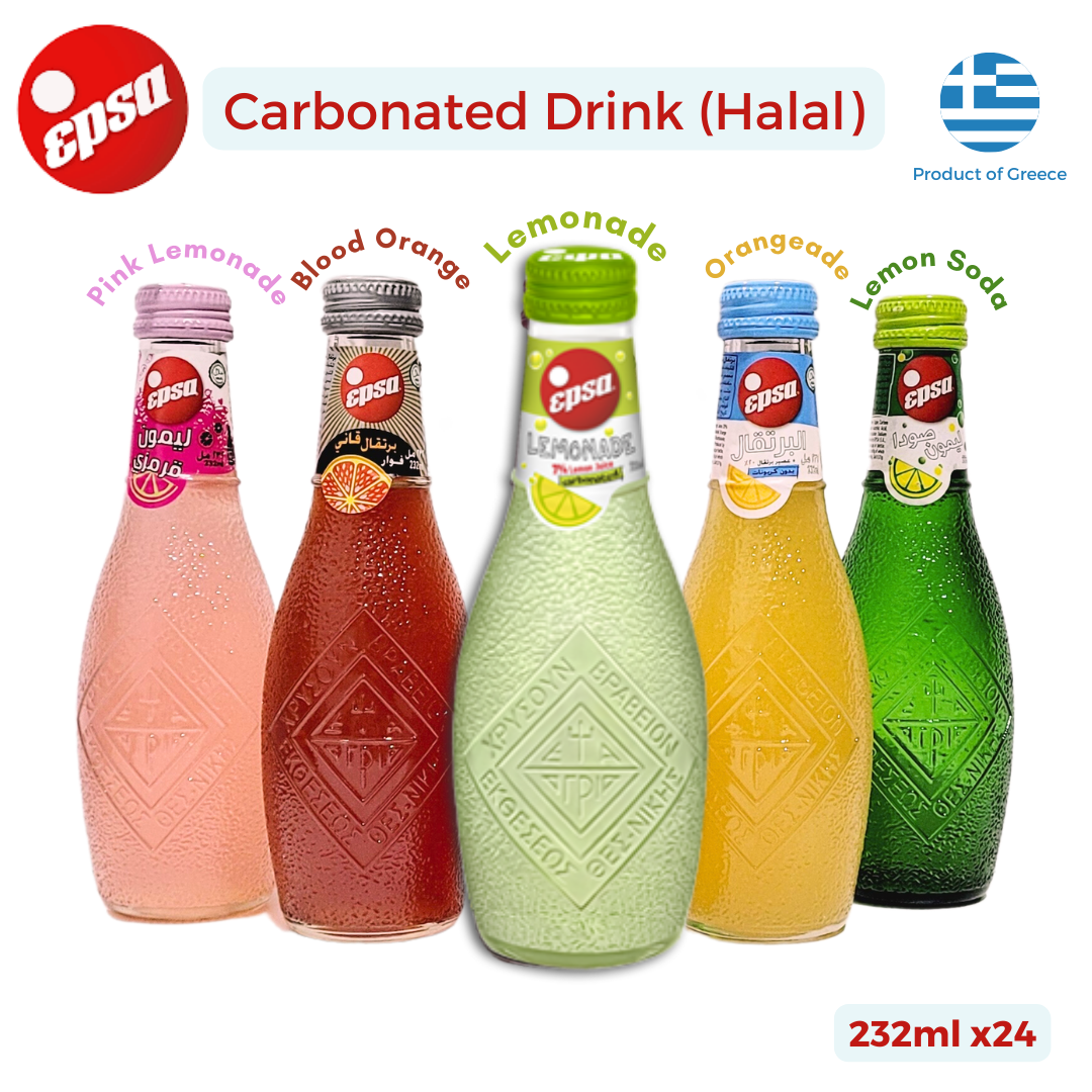 Epsa Greece Soda Drink Blood Orange Lemon Soda Orangeade | Pink ...