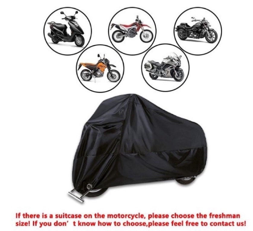 【MQLITTLESHOP】Motorcycle Cover Waterproof Polyester Fabric Bike Scooter ...