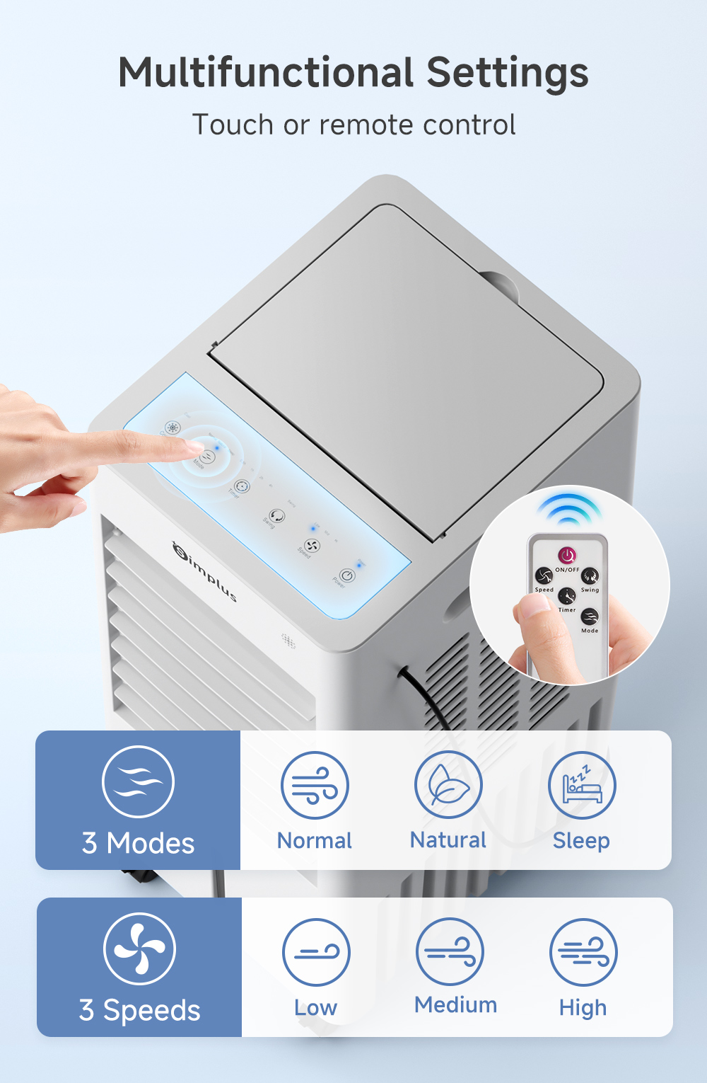 [BESTSELLER] Simplus Air Cooler | 10L Water Tank | 8M Distance Airflow ...