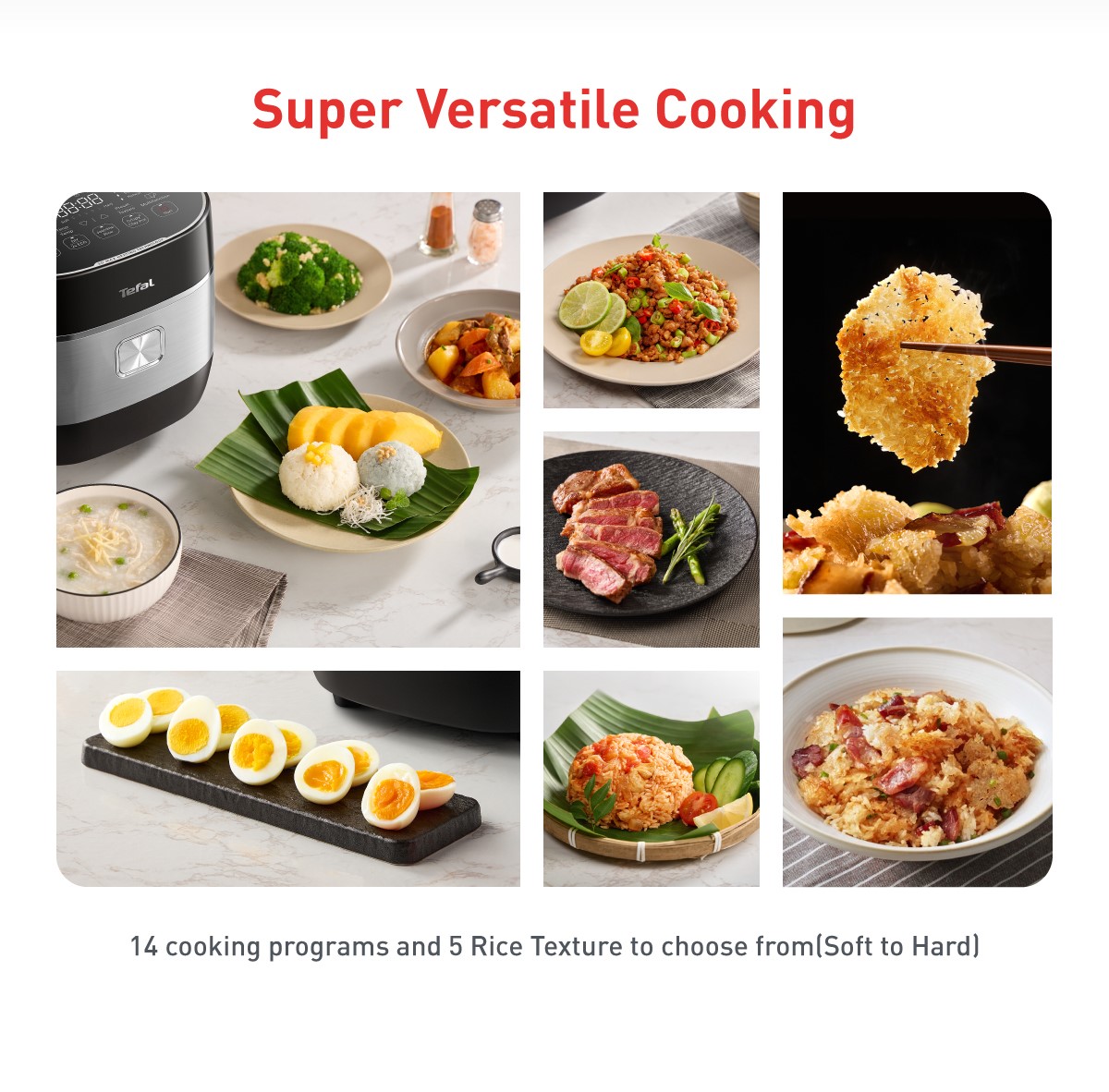 Tefal Rice Master Max Induction Fuzzy Logic Rice Cooker 1.8L RK8198 ...