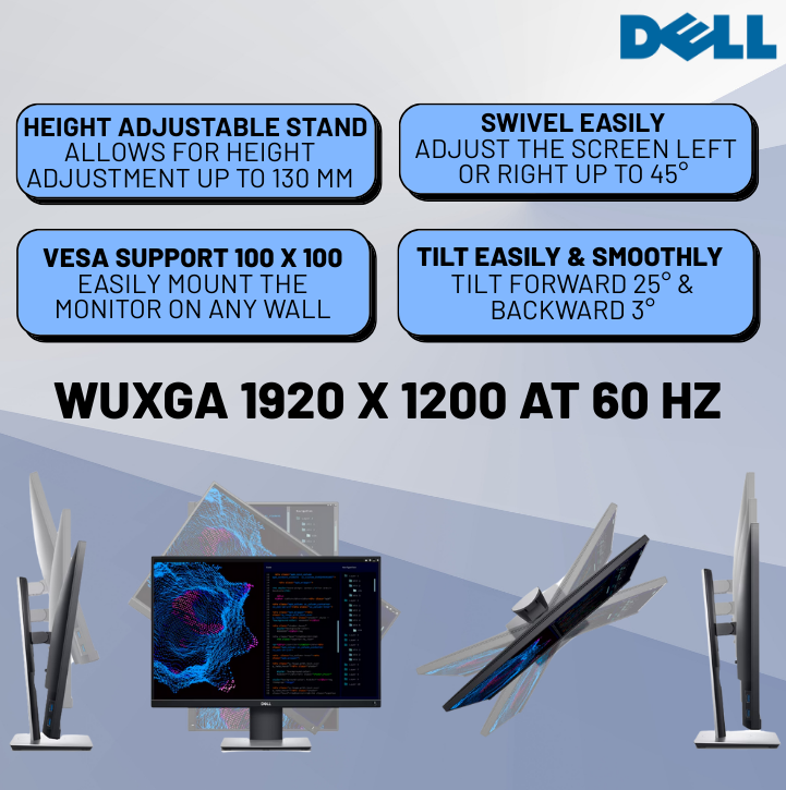 Dell monitor 24 inch Full HD monitor HDMI DP VGA DVI Rotatable desktop ...