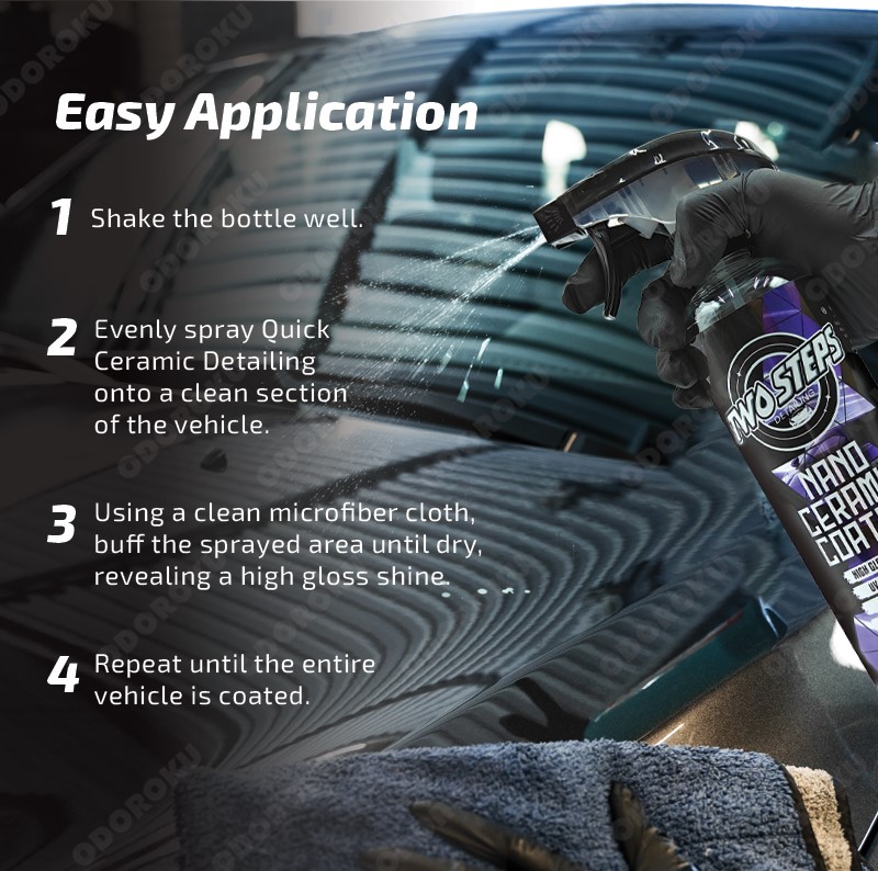 Two Steps Detailing Nano Ceramic Coating 500ml SiO2 Infused Ultra ...