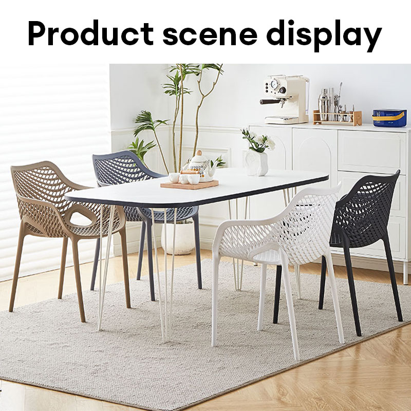 【Free Installation】OSUM Plastic mesh chair Balcony dining chair stool ...