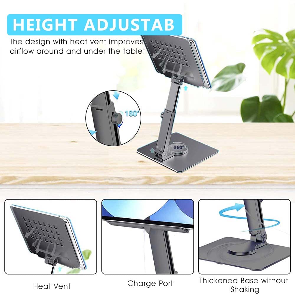 [SG ]Tablet Stand iPad Stand for Table Desktop Tablet Holder 360 ...