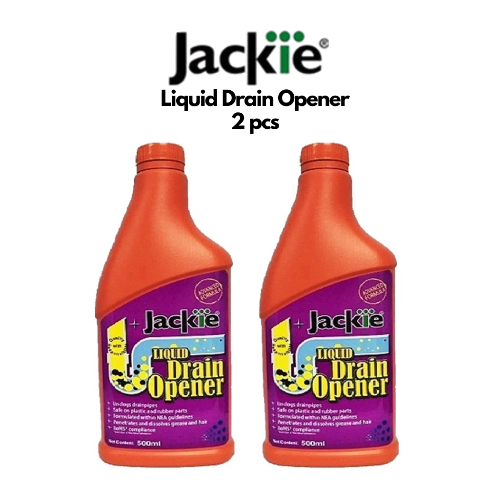 JACKIE LIQUID DRAIN OPENER Advance Formula 500ML unclog drainpipes ...