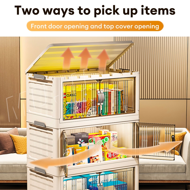 3-5 Layers Foldable Multipurpose Double Storage Cabinet Foldable ...