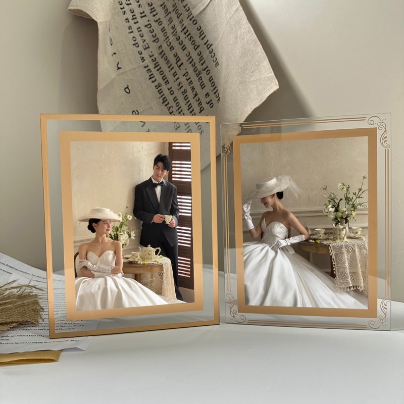 SG Stock [Bulk Offer] Crystal Glass Photo Frame Wedding Photos ...
