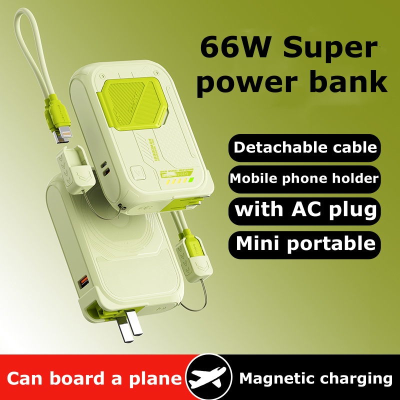 Magnetic power bank 20000mAh Super PD 66W Mobile plug powerbank fast ...
