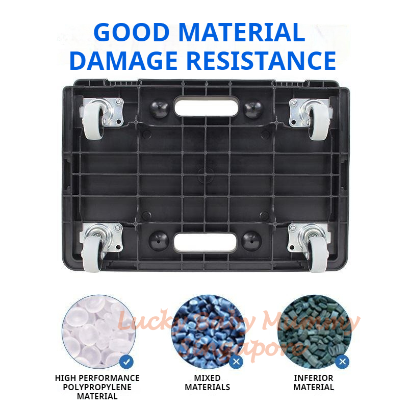 Polypropylene Wheeled Platform / Connectable Turtle Trolley / Portable ...