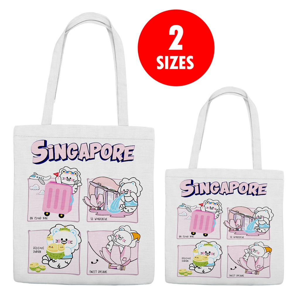 [SG Ready Stock] Cotton Tote Bag*Singapore Souvenir | Shopee Singapore