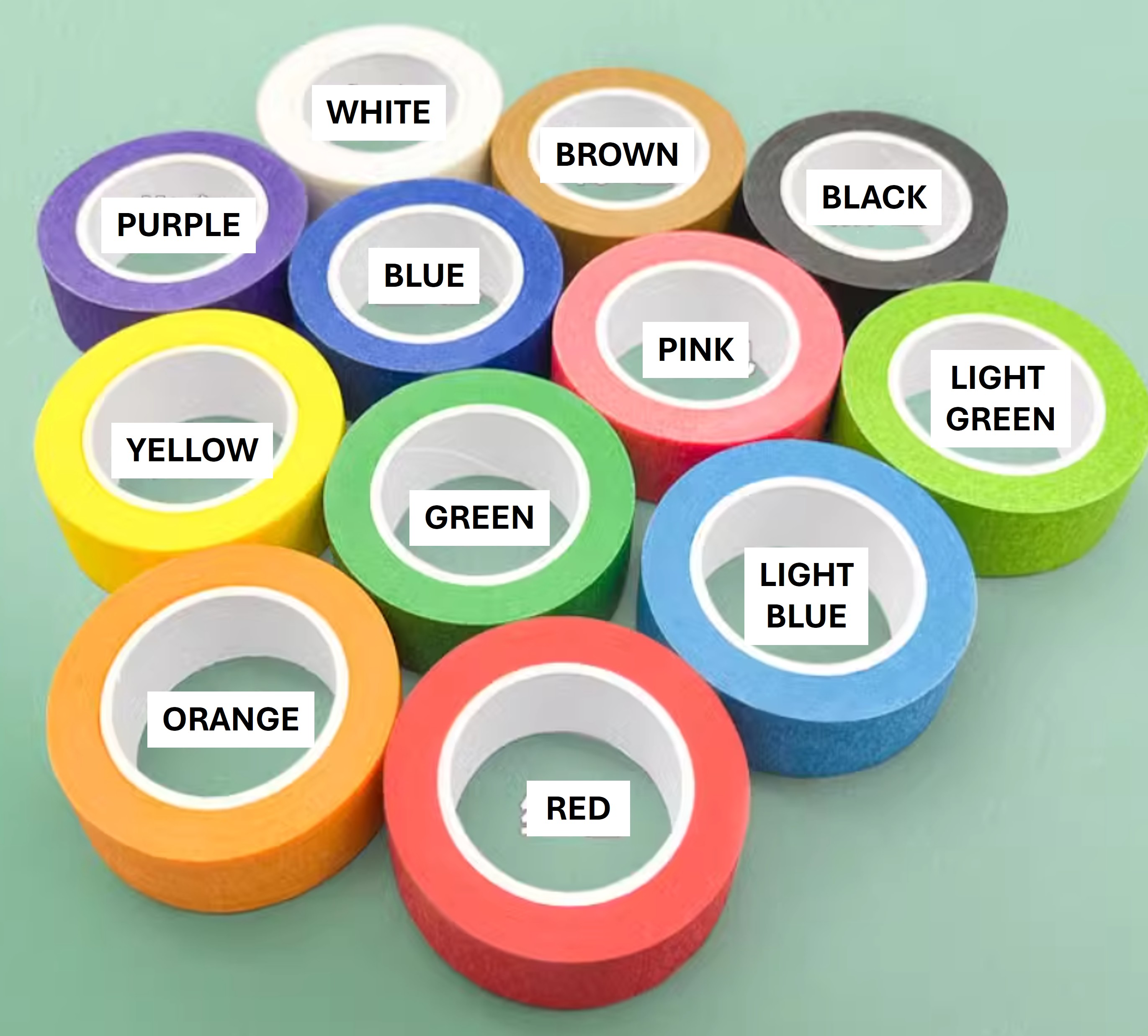 16M Colourful Rainbow Masking Tape Painter Tape Washi Tape Children ...