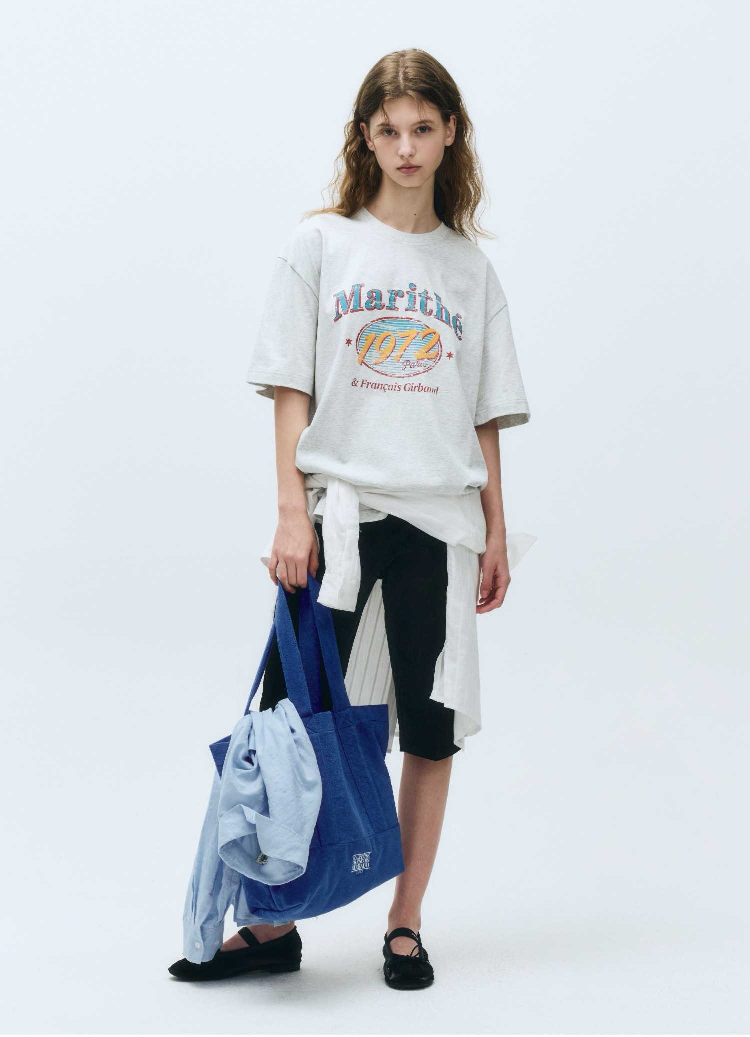 [Celebrity's PICK] MARITHE FRANCOIS GIRBAUD W Oversized Ellipse Graphic ...