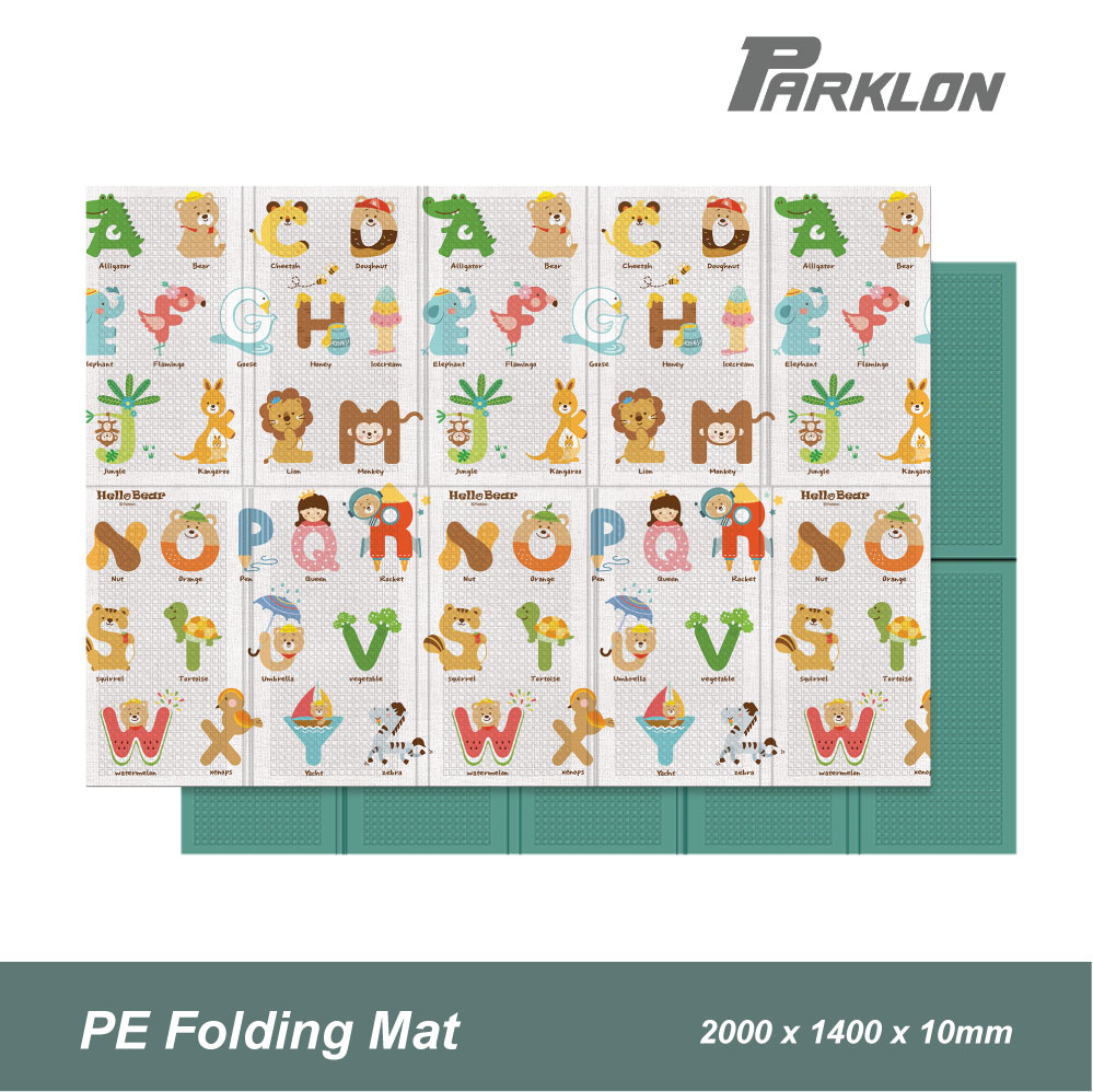 Parklon PE Folding Floor Mat - HB Alphabet Friends | Shopee Singapore