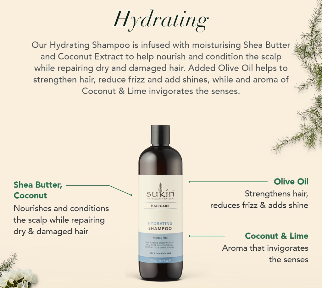 Sukin Hydrating Shampoo / Sukin Natural Balance Shampoo 1L ...