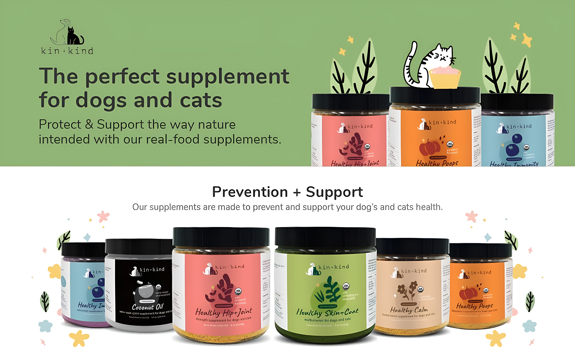 【Mi Pet Lover】Kin & Kind Organic Healthy Supplement for Dogs and Cats ...