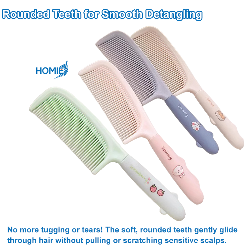 HOMIE Pretty Hair Comb for Girls (Portable Detangling Brush for Long ...
