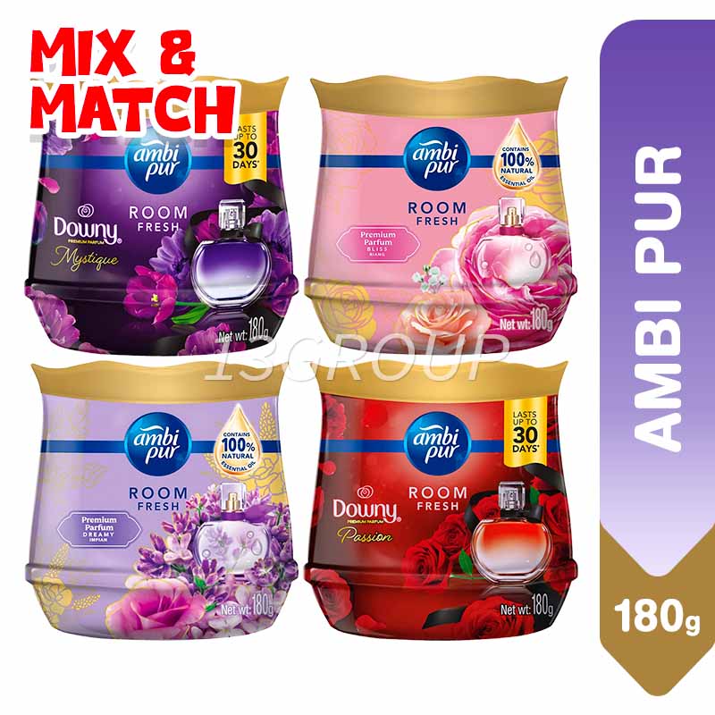Ambi Pur Room Fresh Scented Gel Premium Air Freshener, 180g | Shopee ...