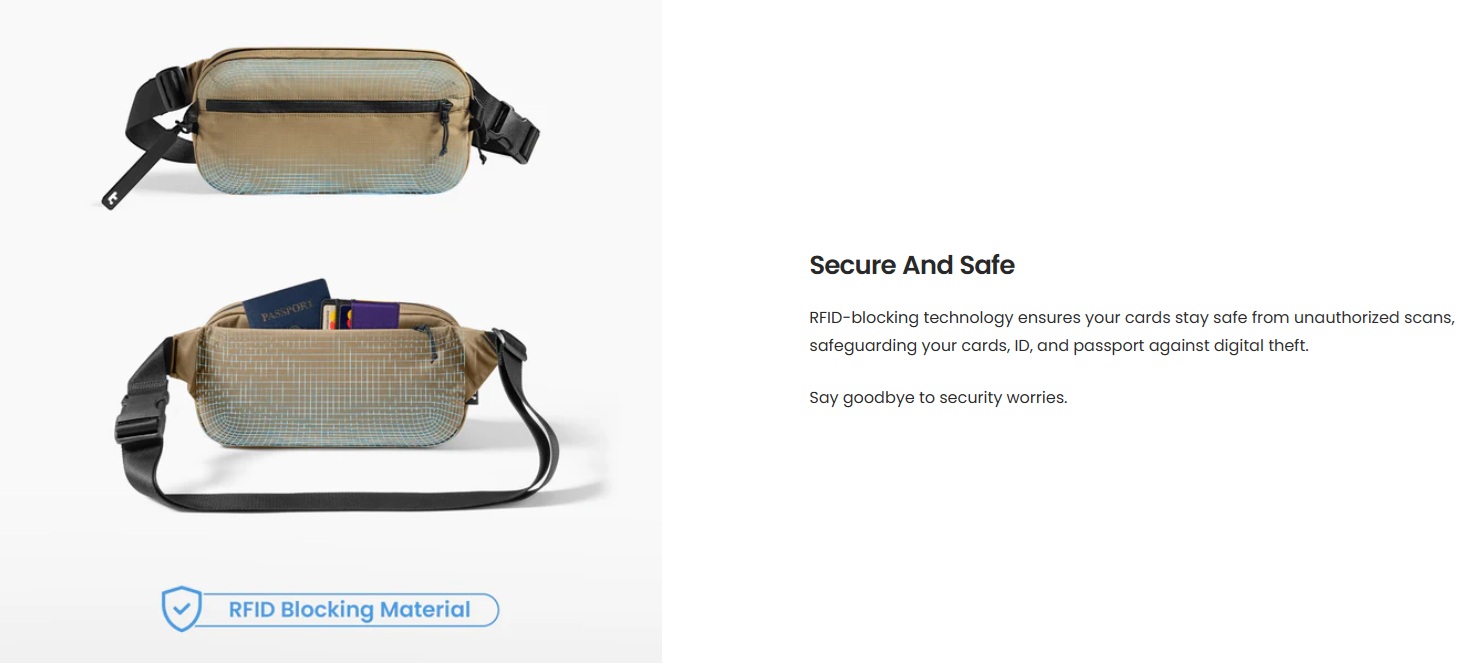 Tomtoc Aviator-T33 Chest Bag | Chest Bag | Crossbody Bag (Black ...