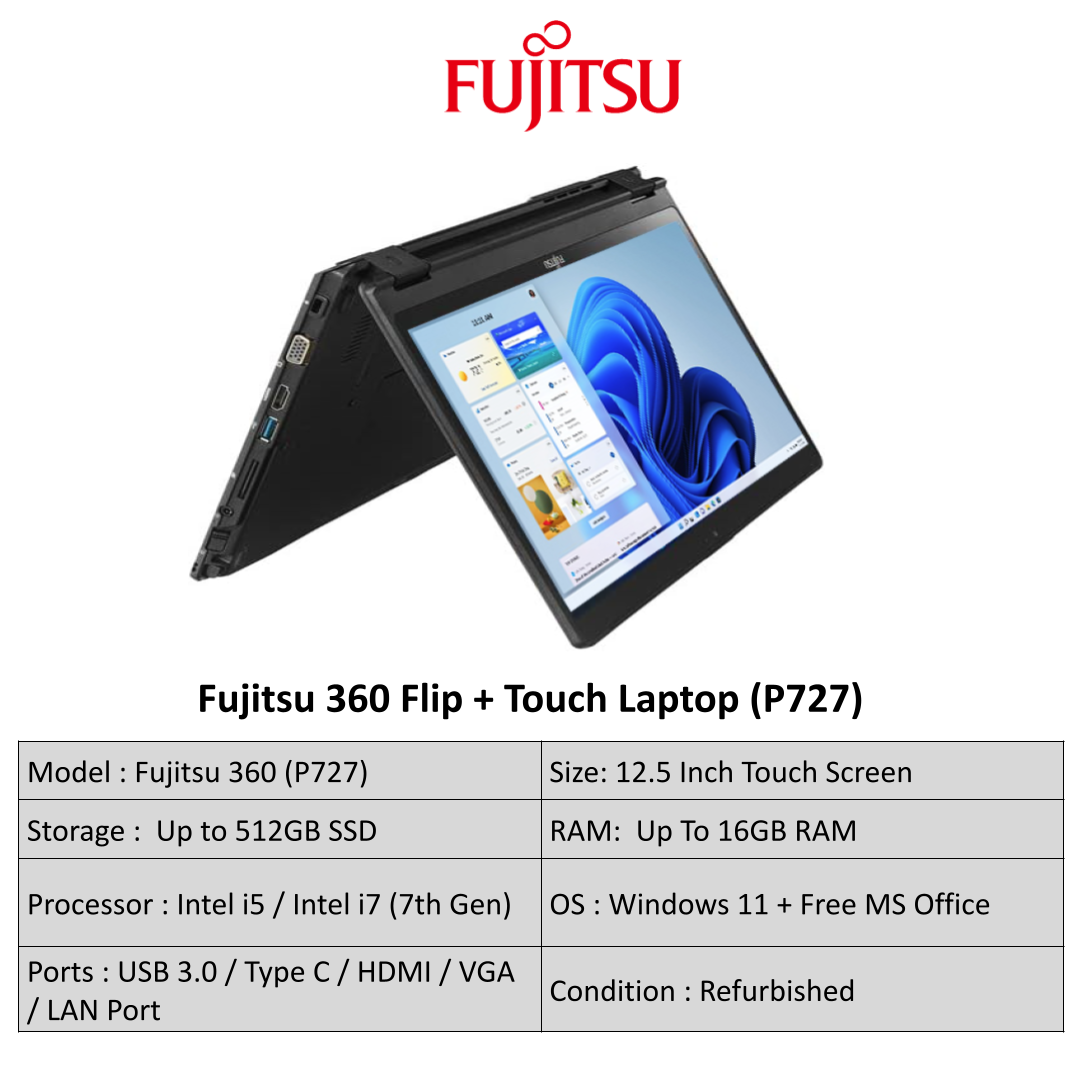 Toshiba 360 Flip Screen Intel i5 Laptop | 2 In 1 Touch Screen | Intel ...