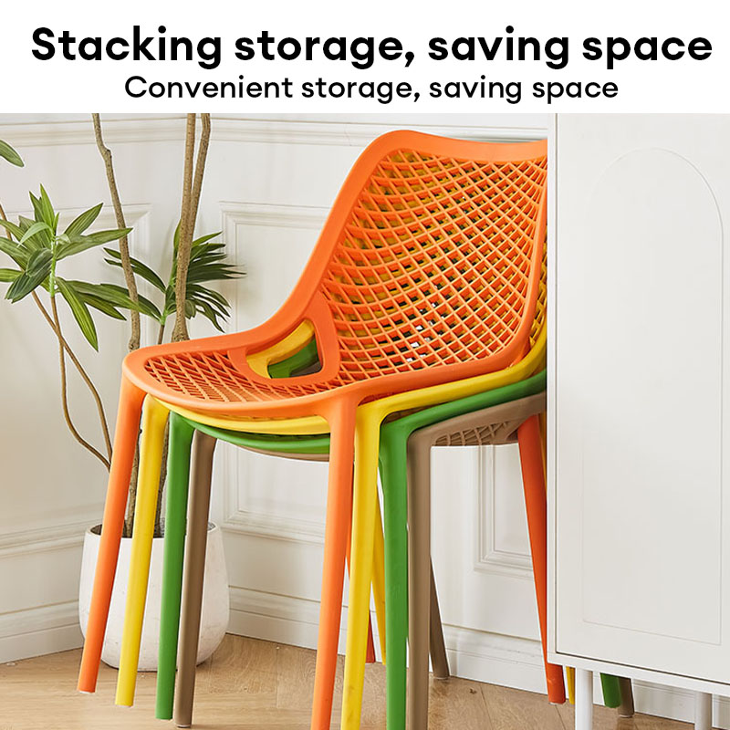 【Free Installation】OSUM Plastic mesh chair Balcony dining chair stool ...