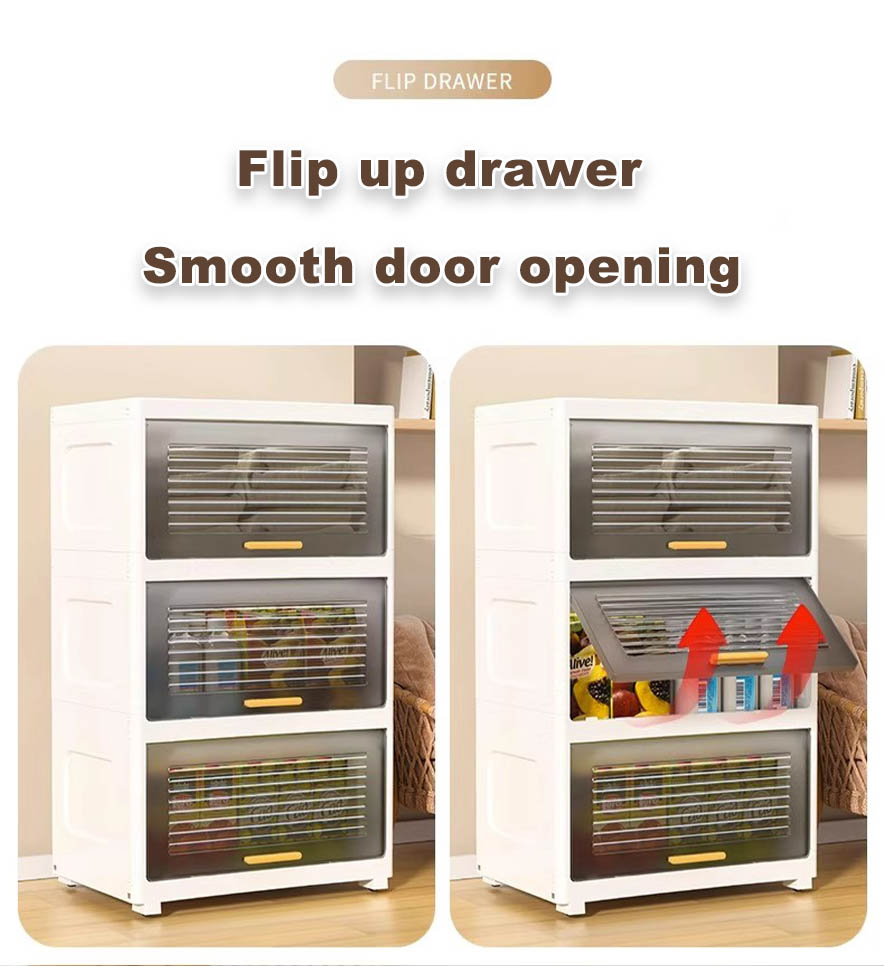 Salvo Flip Top Cabinet Transparent Storage Drawer Cabinet kitchen ...