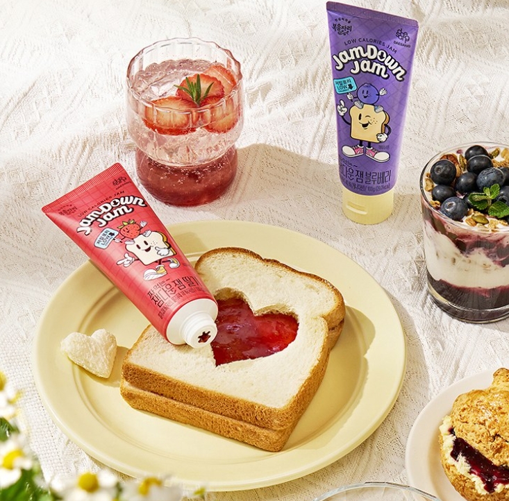 Jamdown Jam/Strawberry Jam / Blueberry Jam /Low Sugar Jam /Tube Type ...