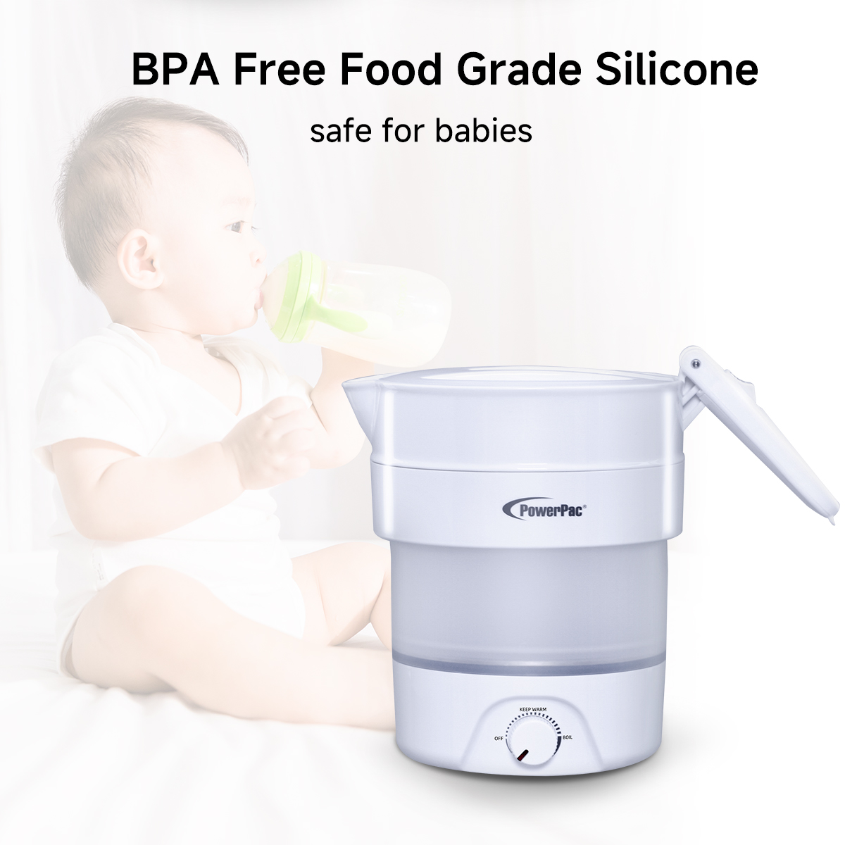 PowerPac Travel Jug, Foldable Electric Jug, Portable Jug, Electric Jug ...