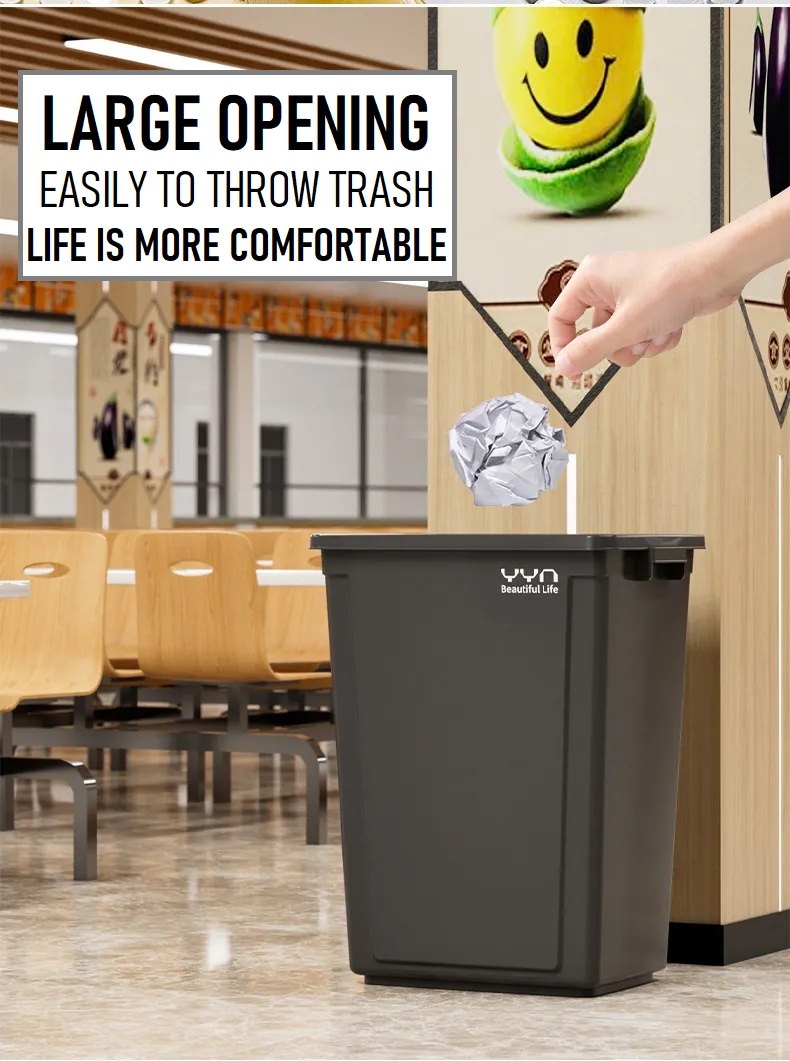 Simple Design Large Dustbin Trash Bin Waste Bin Big Capacity Kitchen ...