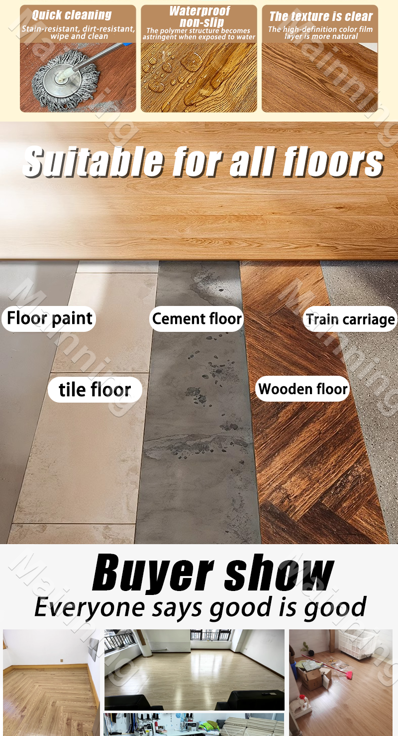 Vinyl Flooring Floor Sticker Upgrade thickening waterproof non slip ...