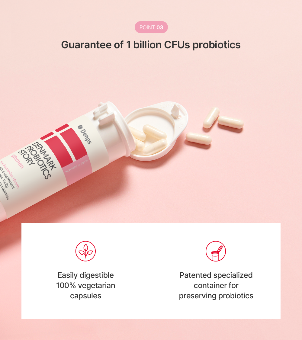 Denmark Probiotics Premium Women for Feminine Health - 2 probiotics ...