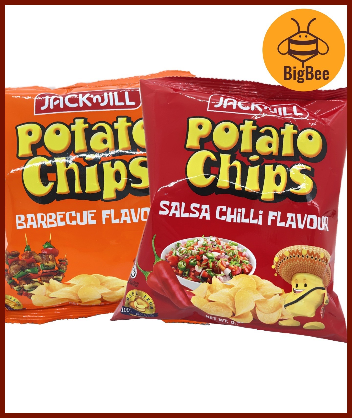 [Bundle of 5pkts] Jack n Jill Potato Chips - 15g/pack (Halal) BBQ ...