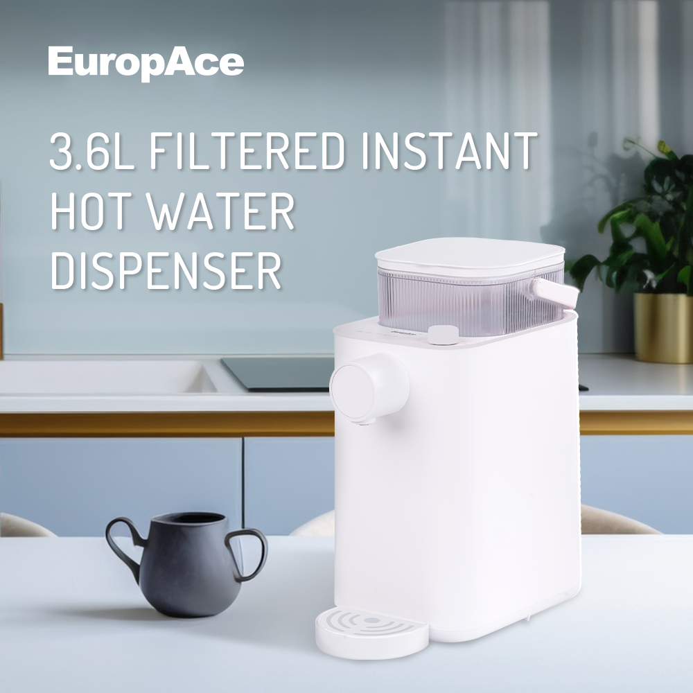 EuropAce 3.6L Filtered Instant Hot Water Dispenser | EWP3361A | 99°C ...