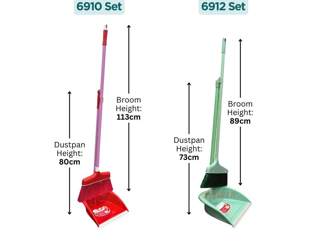 Broom and Dustpan Sweep Set Soft Bristles Broom Set | Shopee Singapore