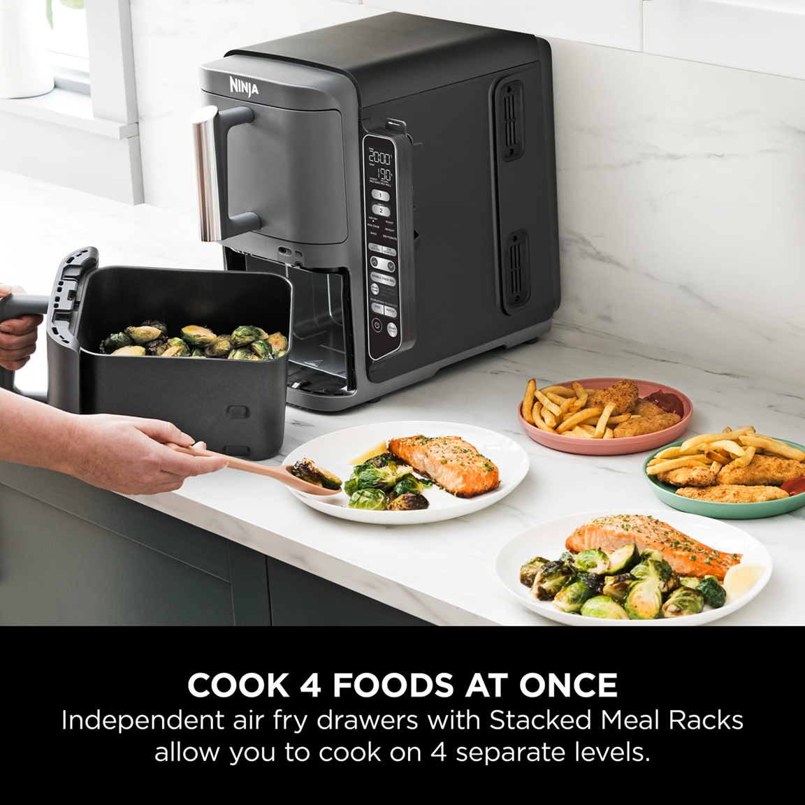 Ninja SL451SM | SL451 Double Stack XL Air Fryer 9.5L | Shopee Singapore