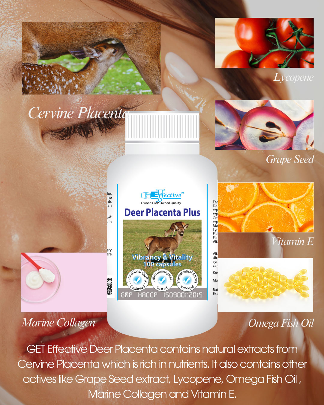 GET Effective Deer Placenta Plus 20,000mg (Enhance Skin Renewal ...