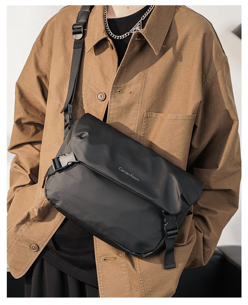 Messenger Men Sling Bag Men Shoulder Bag Fit 11 inch tablet Zipper ...