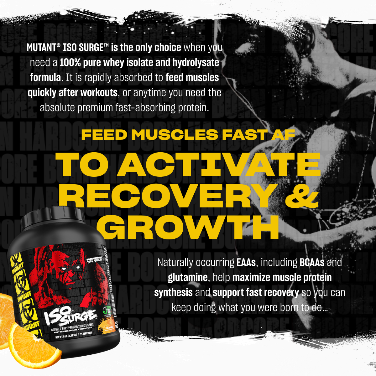 Mutant, ISO Surge, Whey Protein Isolate, Digestive Enzyme, Protein ...