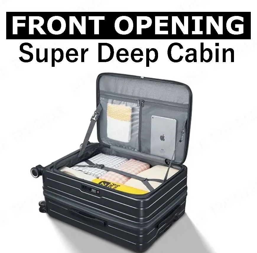 2025 Improved Design Front Opening Expandable Travel Luggage. Super ...