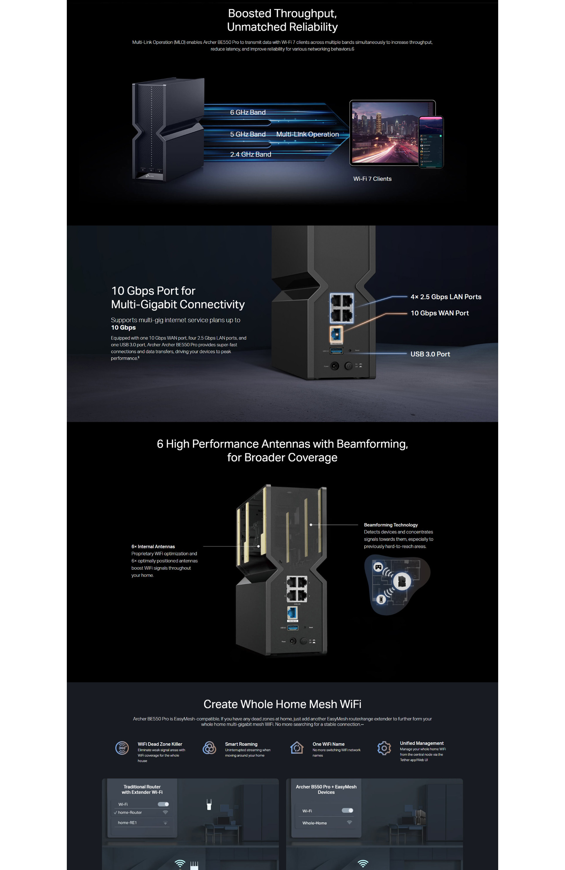 TP-Link Archer BE550 Pro BE9700 Tri-Band Wi-Fi 7 Router | Shopee Singapore