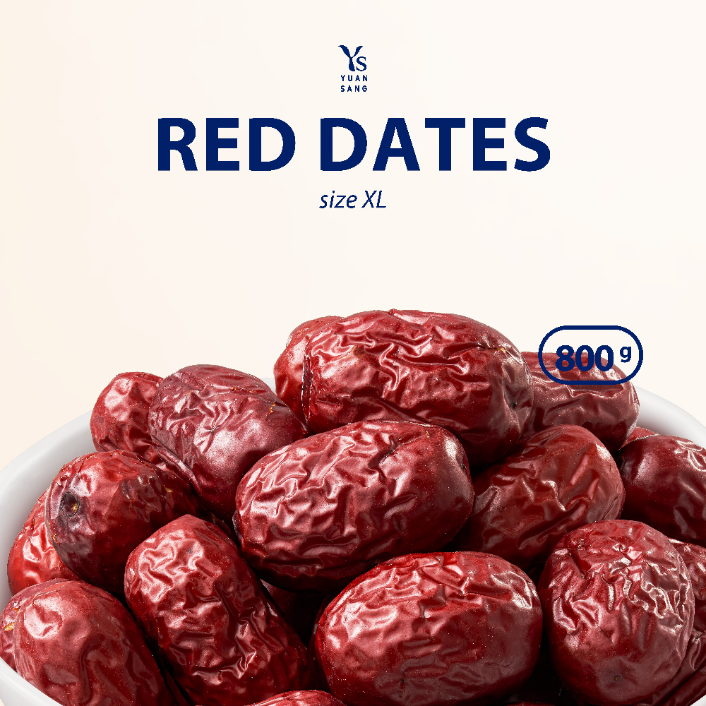 Red Dates With / Without Seed / XL 800g Dried Food Groceries Cooking ...